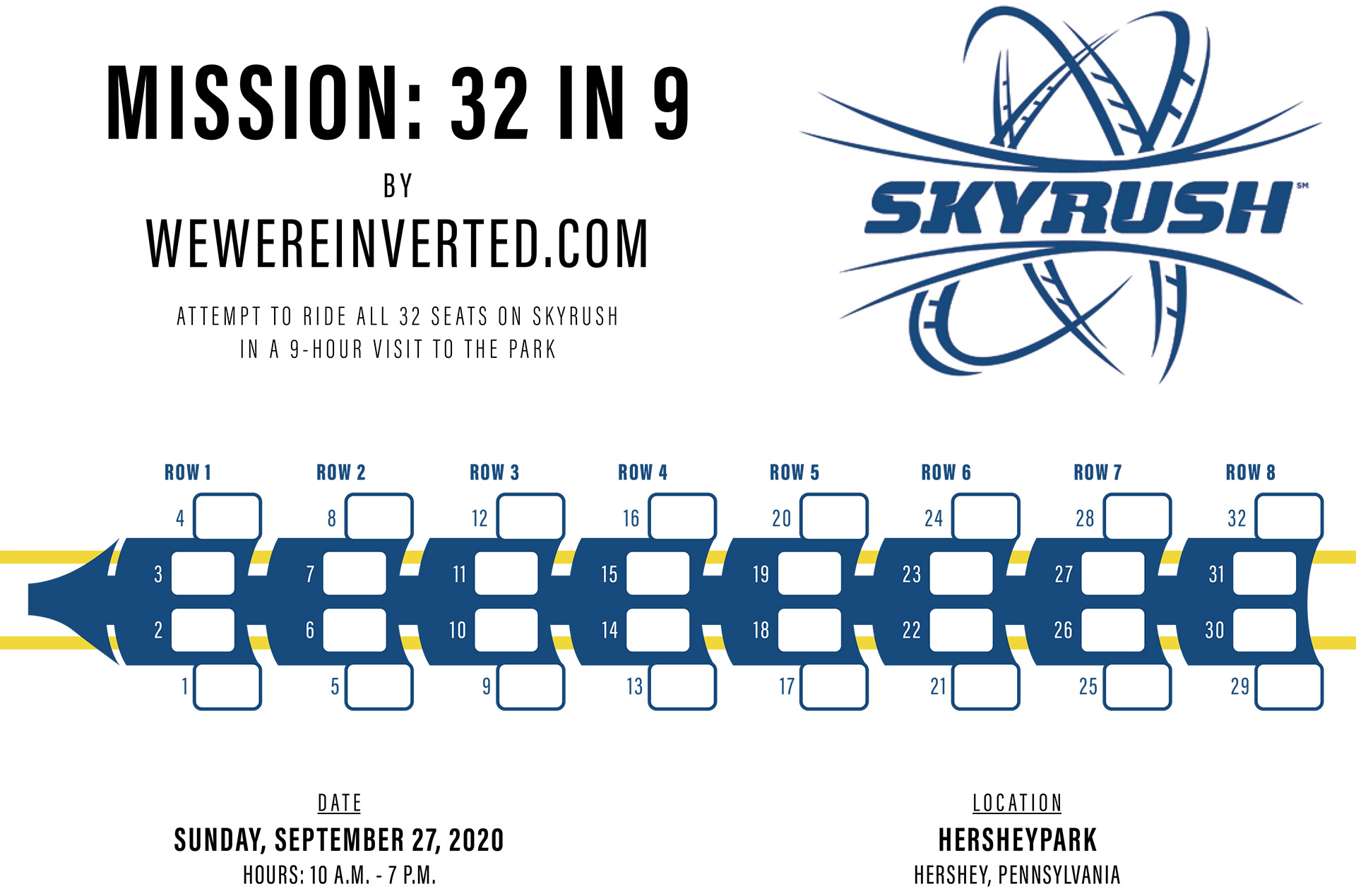 Upcoming Mission – 32 in 9 | We Were Inverted